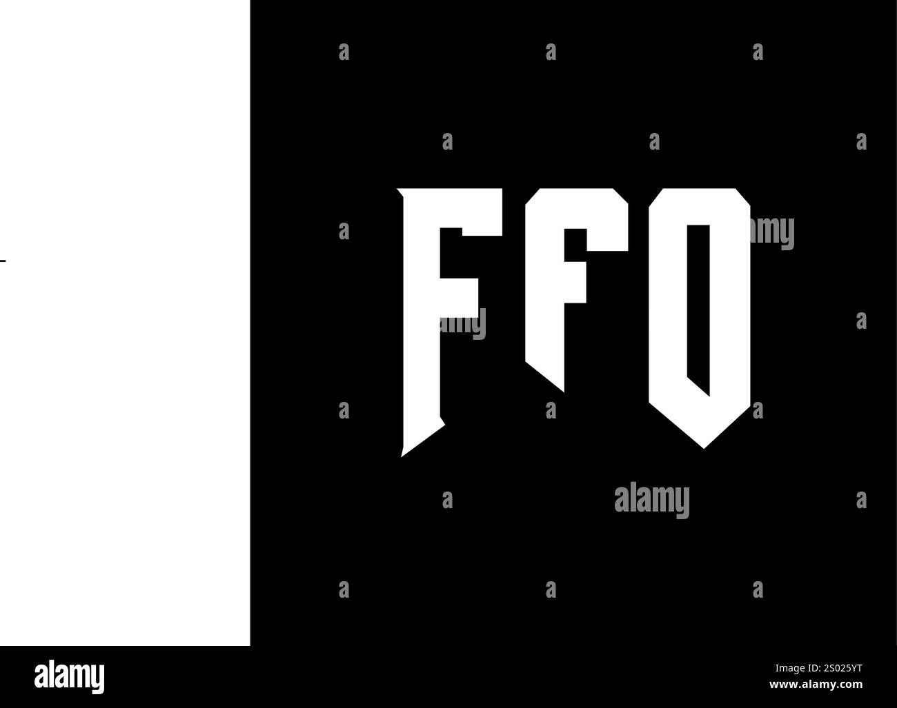 FFO letter logo design for technology company. FFO logo design black ...