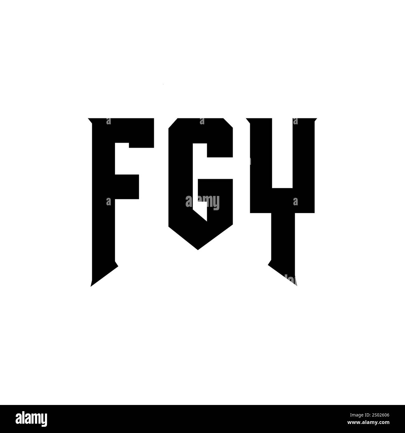 FGY letter logo design for technology company. FGY logo design black ...