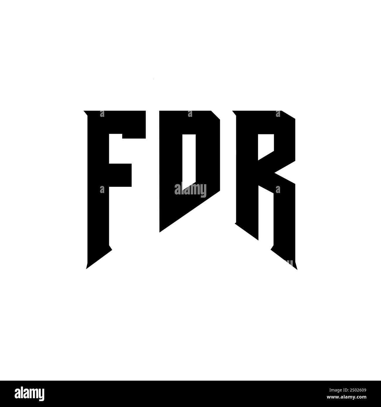 Fdr logo design Stock Vector Images - Alamy