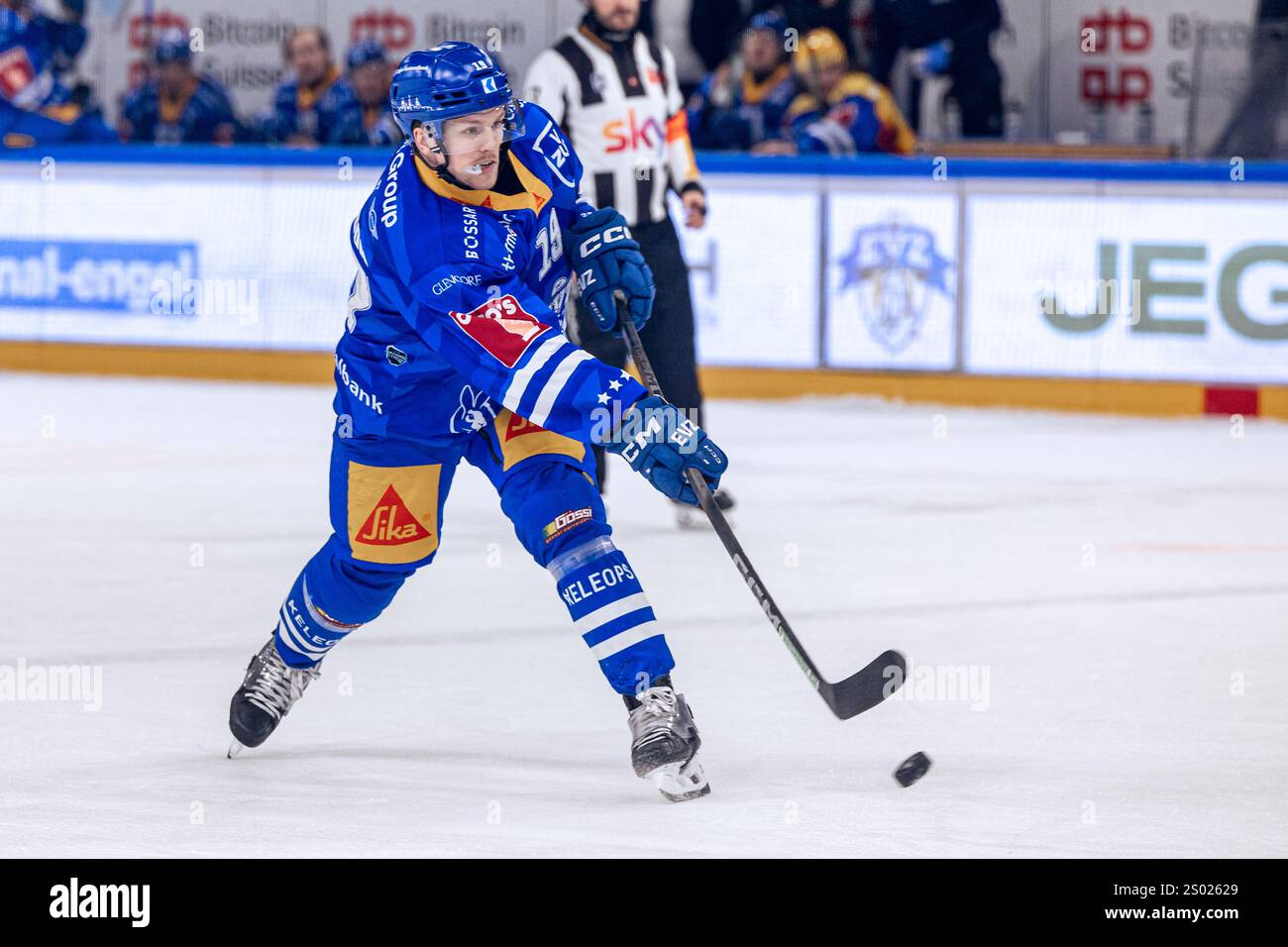 Conclusion of Niklas Hansson #19 (EV Zug) - 23.12.2024 - National League, Regular Season, Ice ...