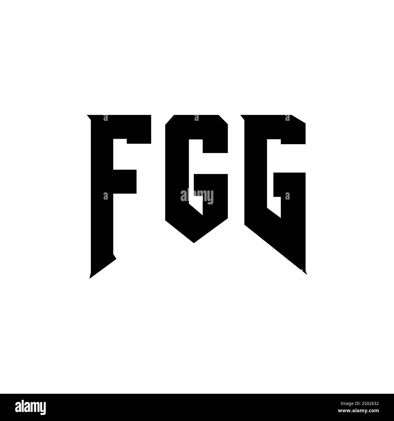 FGG letter logo design for technology company. FGG logo design black ...