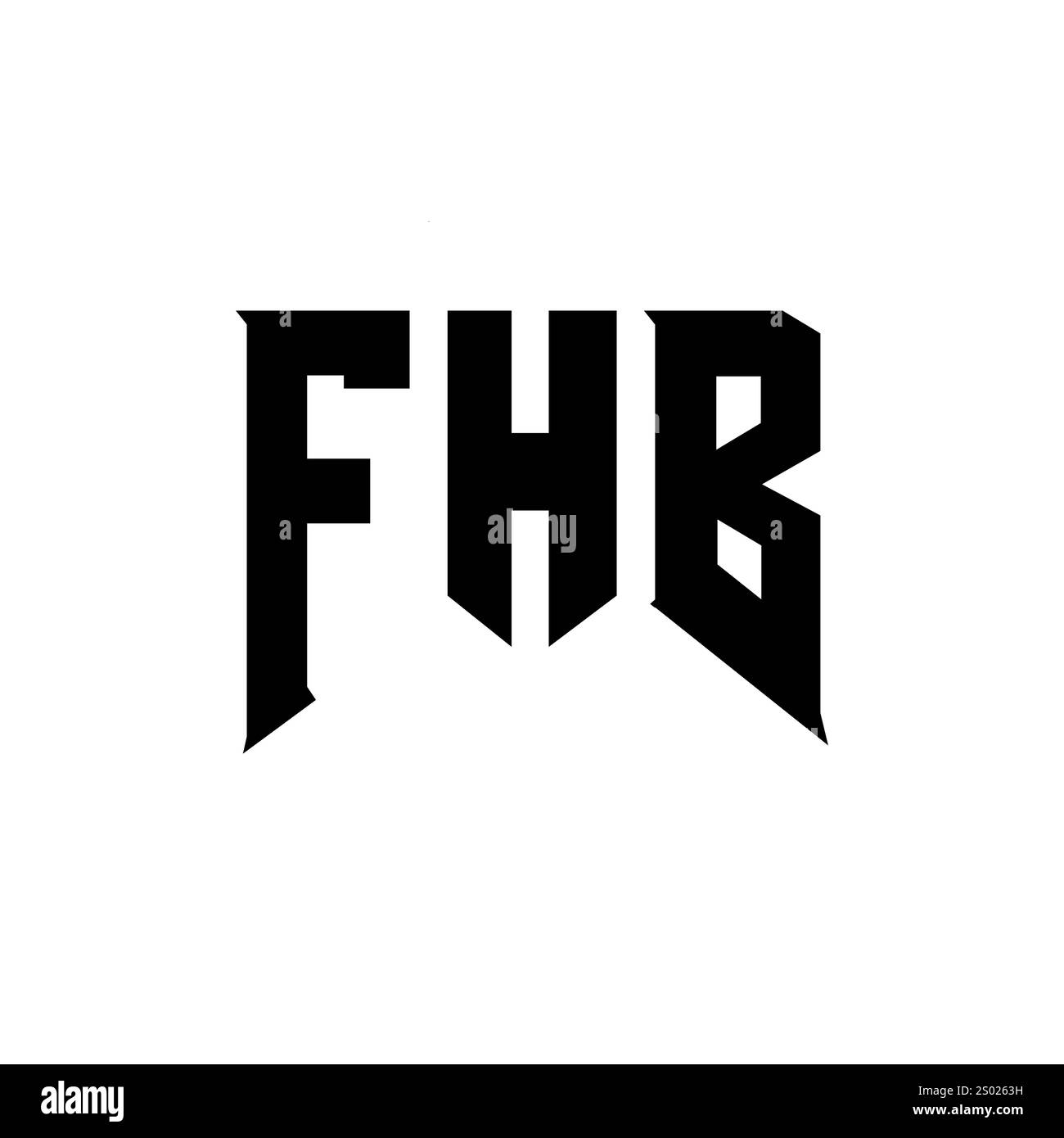 FHB letter logo design for technology company. FHB logo design black ...