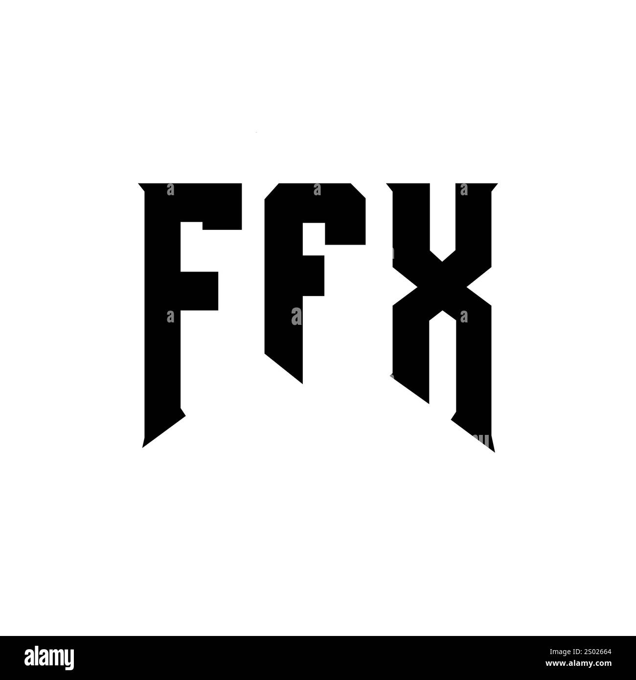 FFX letter logo design for technology company. FFX logo design black ...