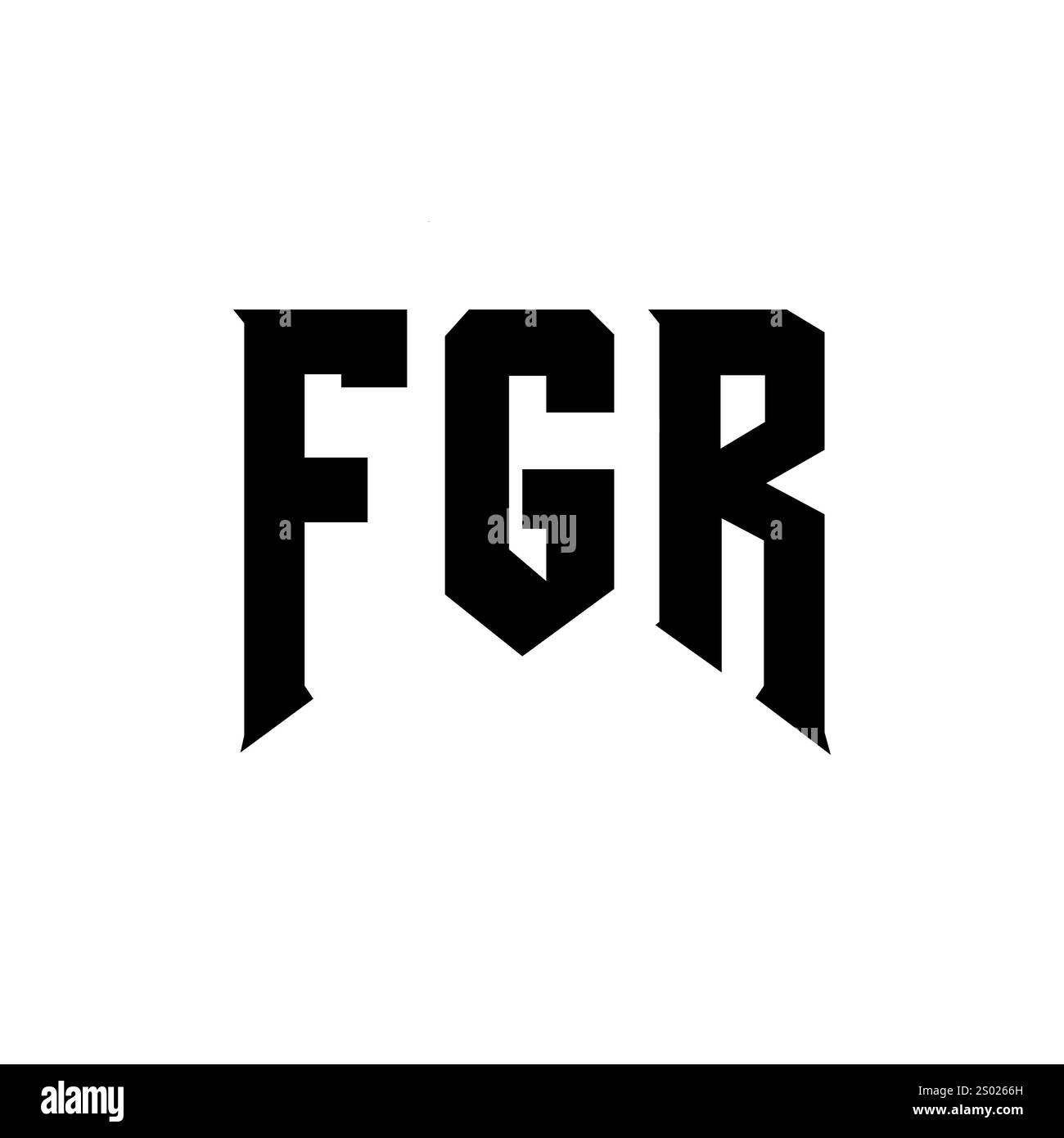 FGR letter logo design for technology company. FGR logo design black ...