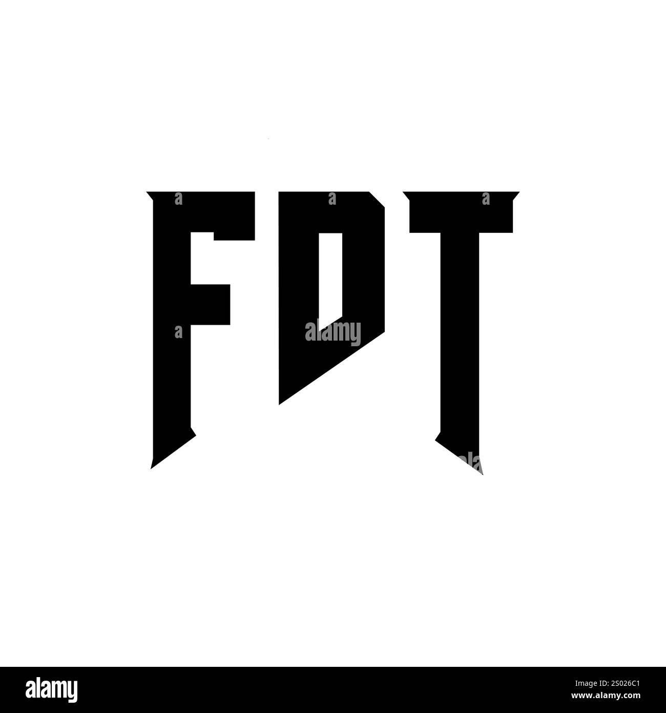 FDT letter logo design for technology company. FDT logo design black ...