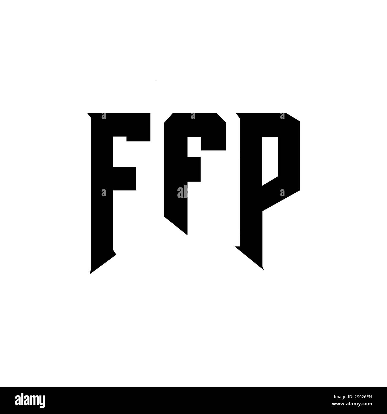 FFP letter logo design for technology company. FFP logo design black ...