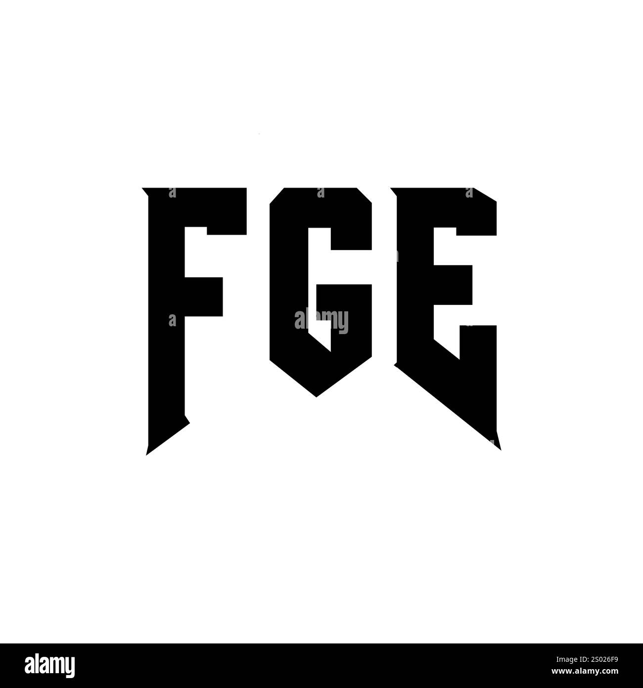 FGE letter logo design for technology company. FGE logo design black ...