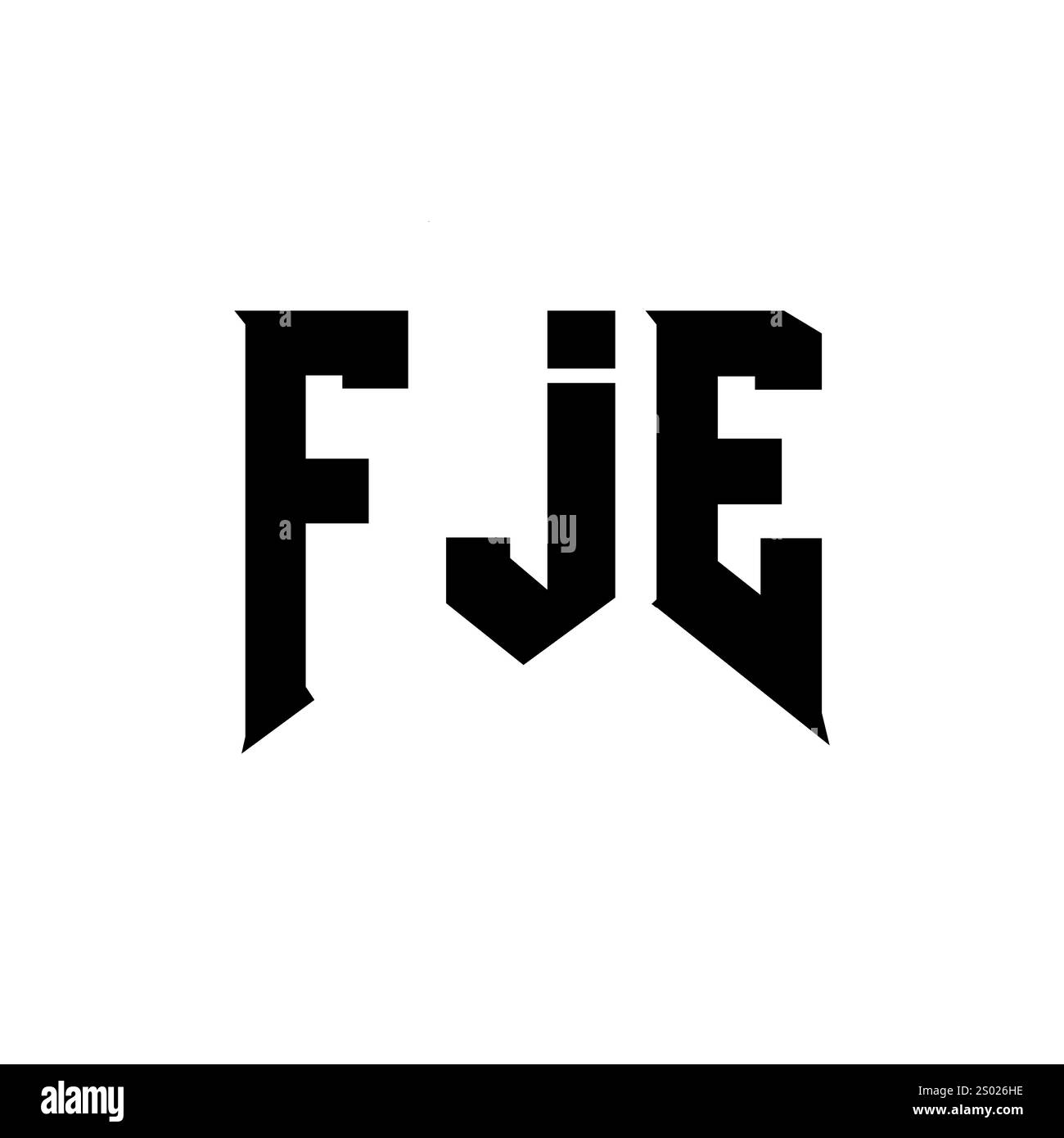 FJE letter logo design for technology company. FJE logo design black ...