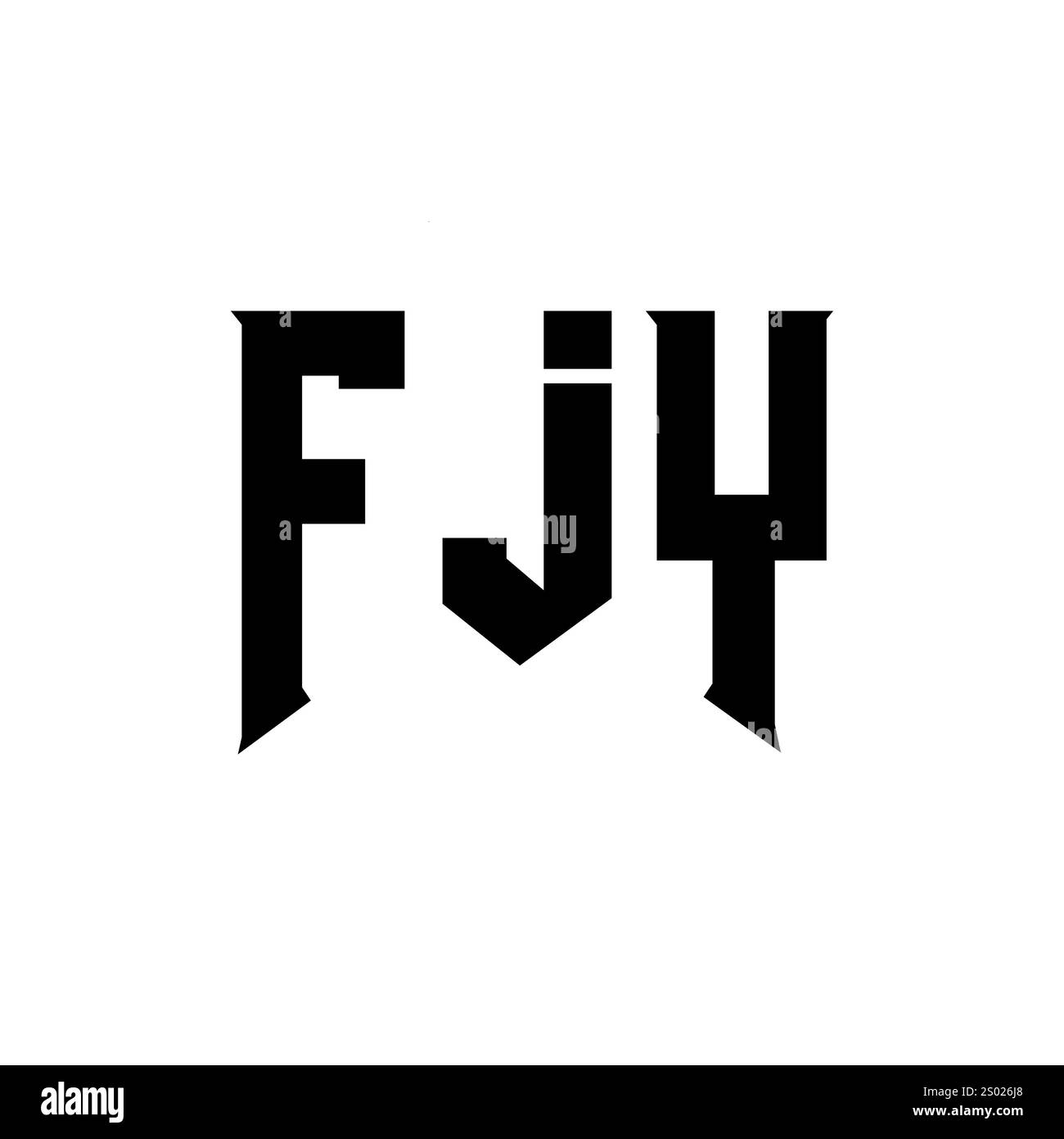 FJY letter logo design for technology company. FJY logo design black ...