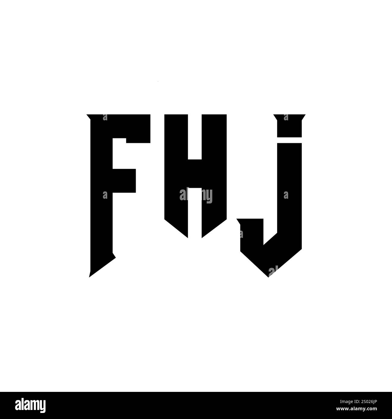 Fhj logo design hi-res stock photography and images - Alamy