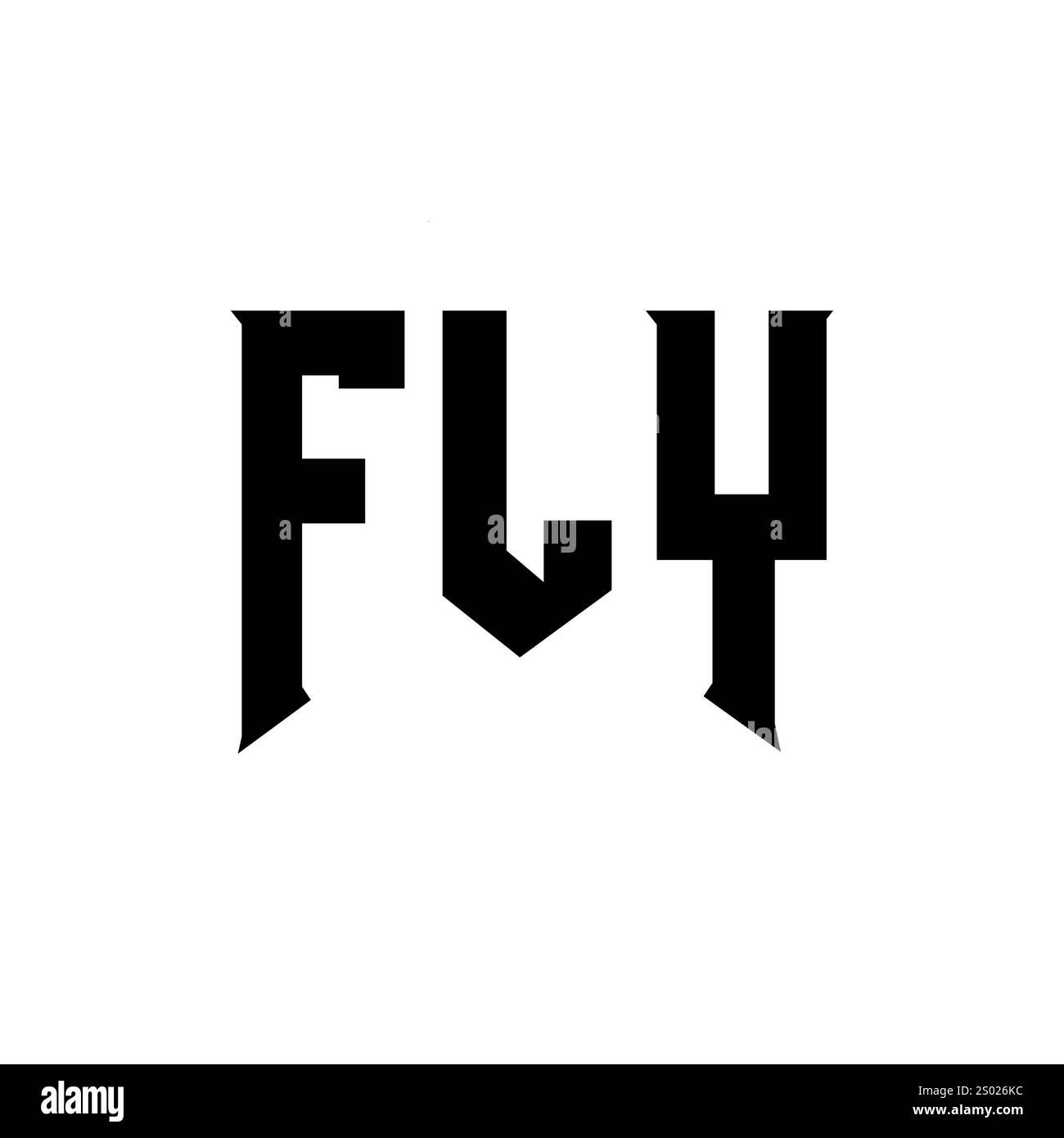 FLY letter logo design for technology company. FLY logo design black ...