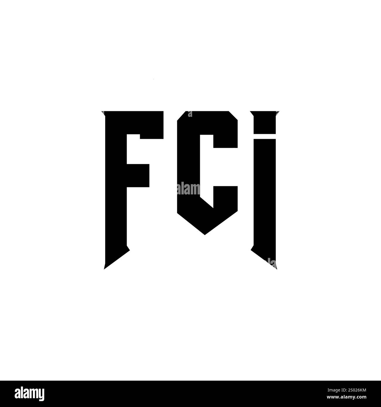 FCI letter logo design for technology company. FCI logo design black ...