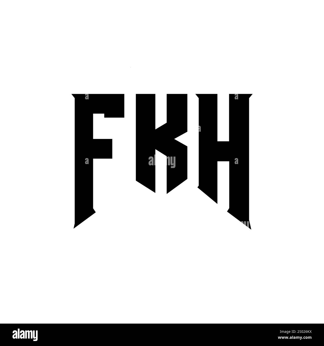 Fkh logo design hi-res stock photography and images - Alamy