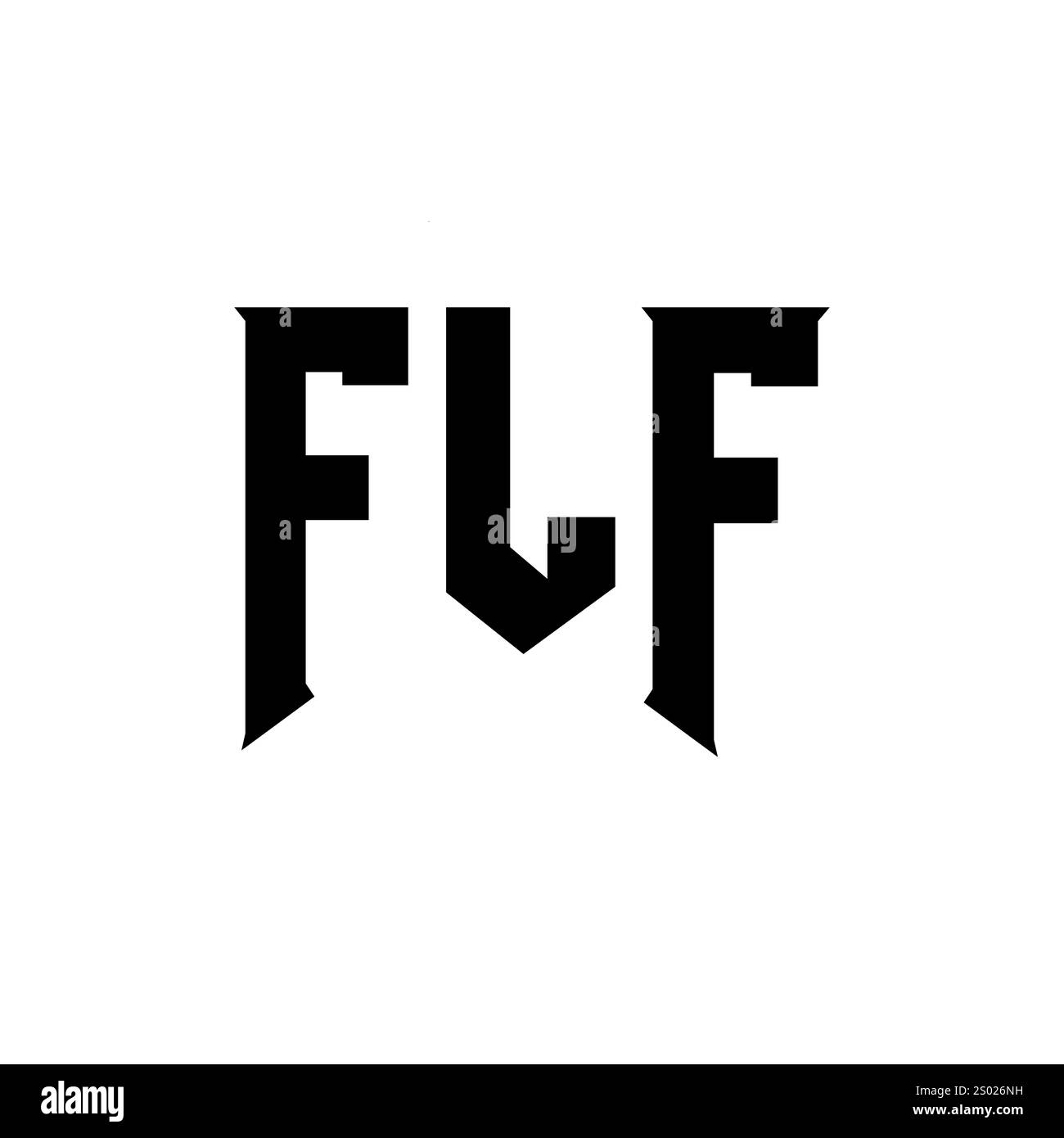 FLF letter logo design for technology company. FLF logo design black ...