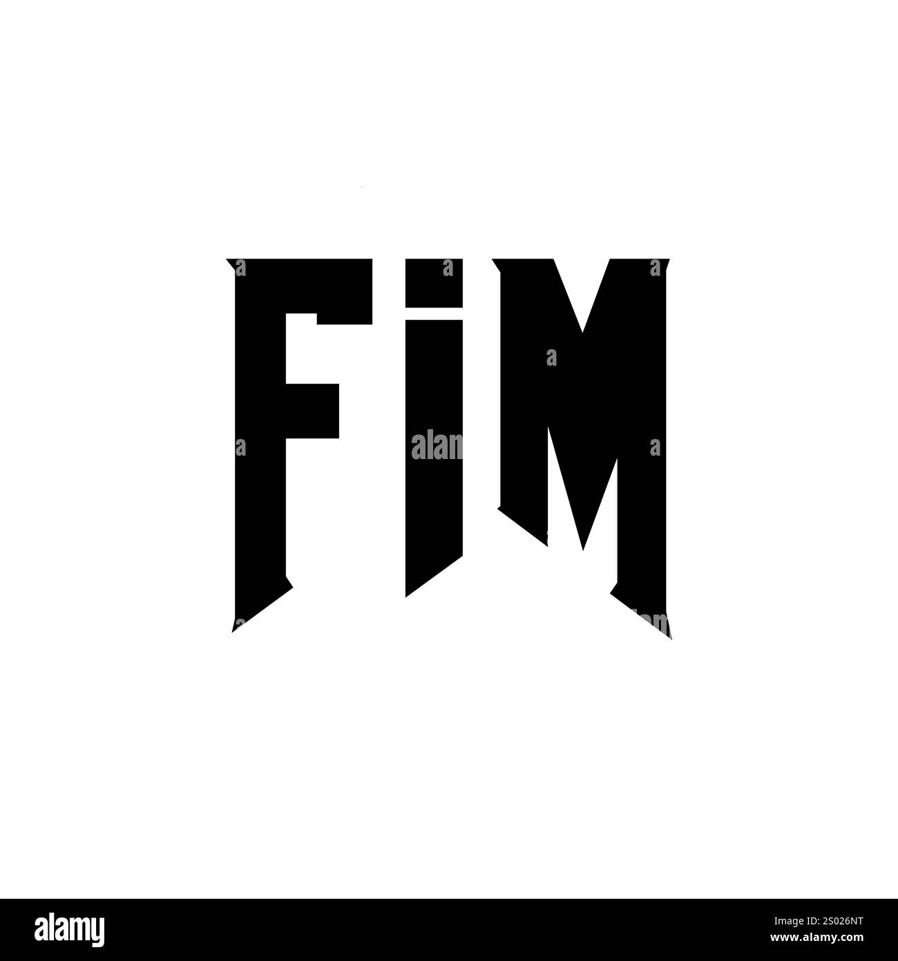 FIM letter logo design for technology company. FIM logo design black ...
