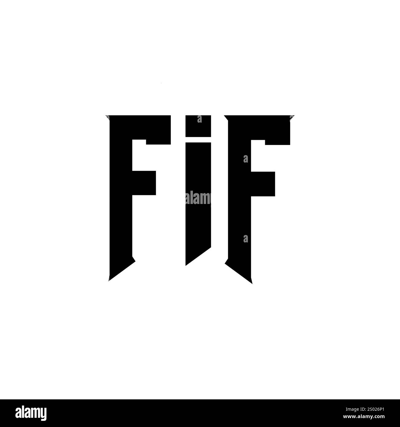 FIF letter logo design for technology company. FIF logo design black ...
