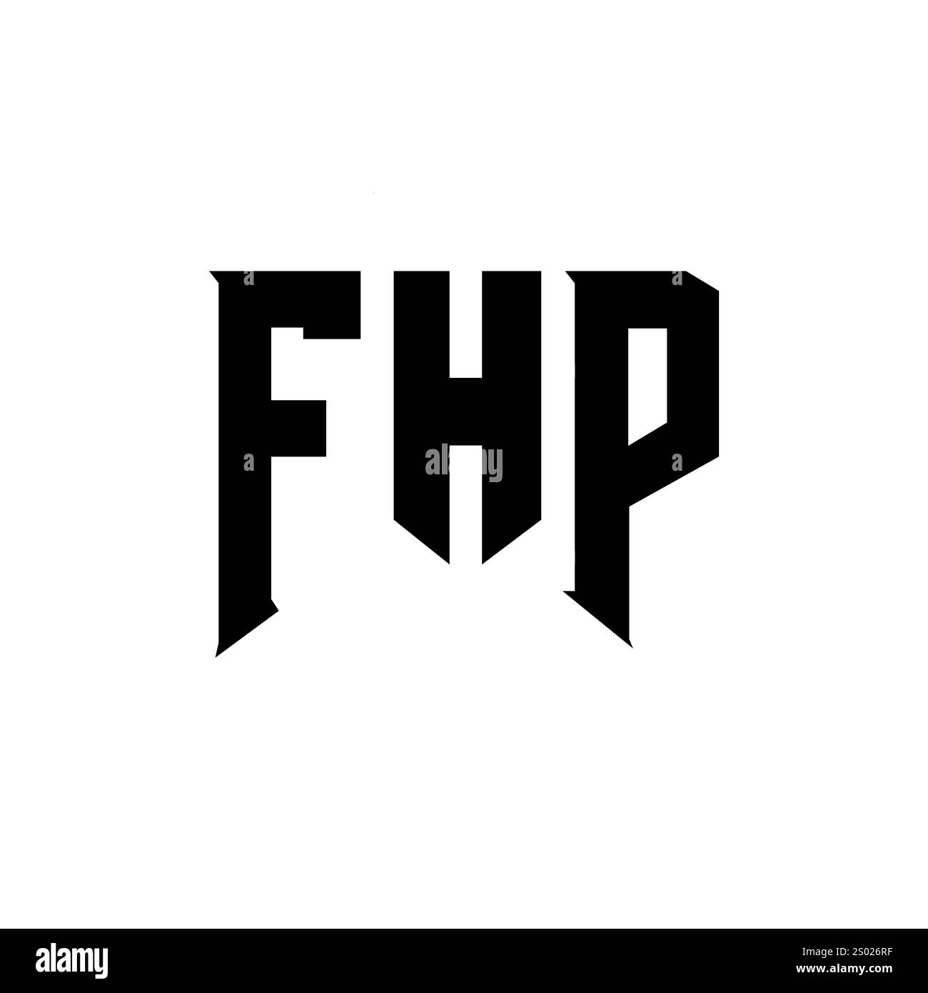 Fhp logo design hi-res stock photography and images - Alamy