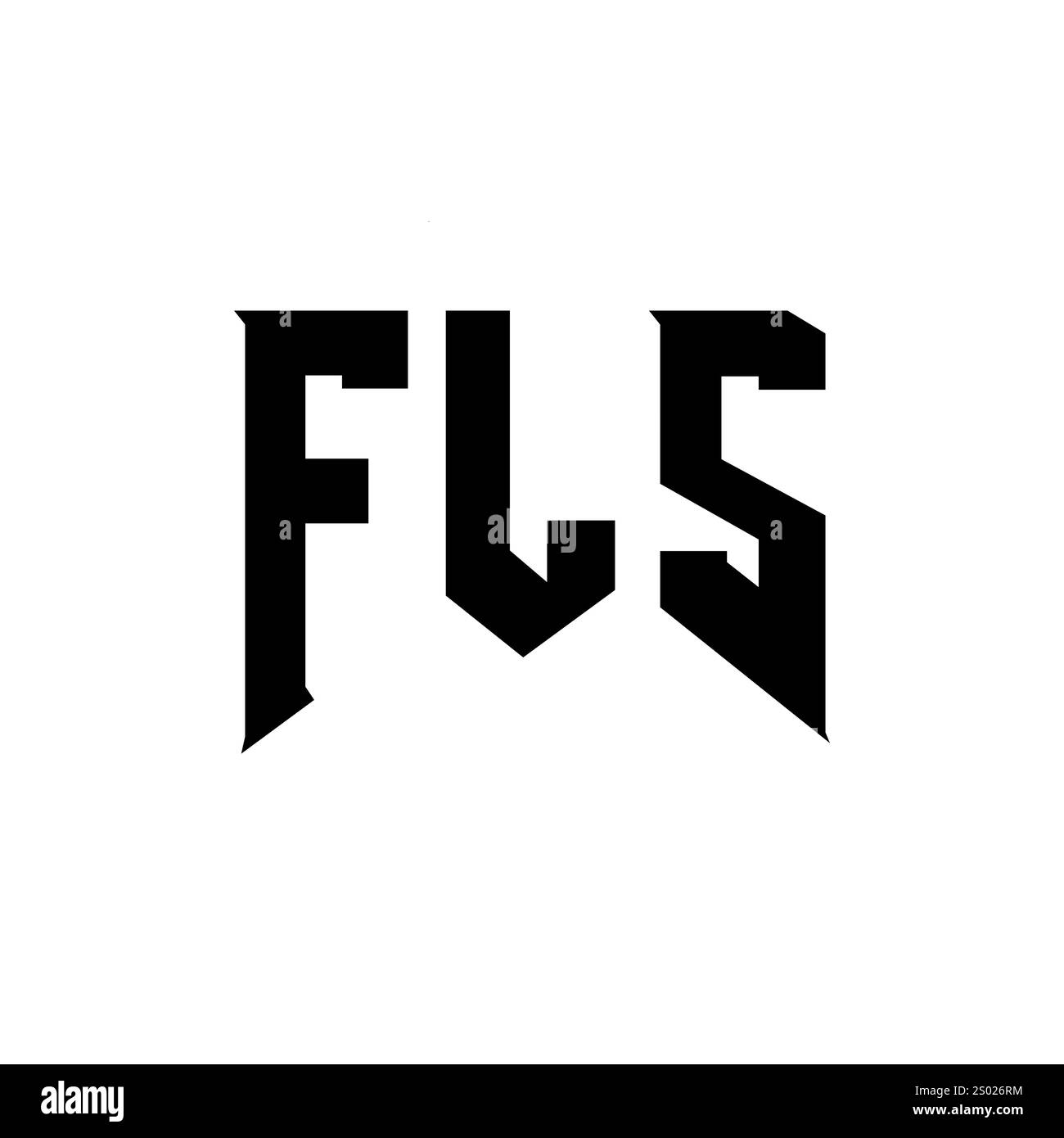 FLS letter logo design for technology company. FLS logo design black ...