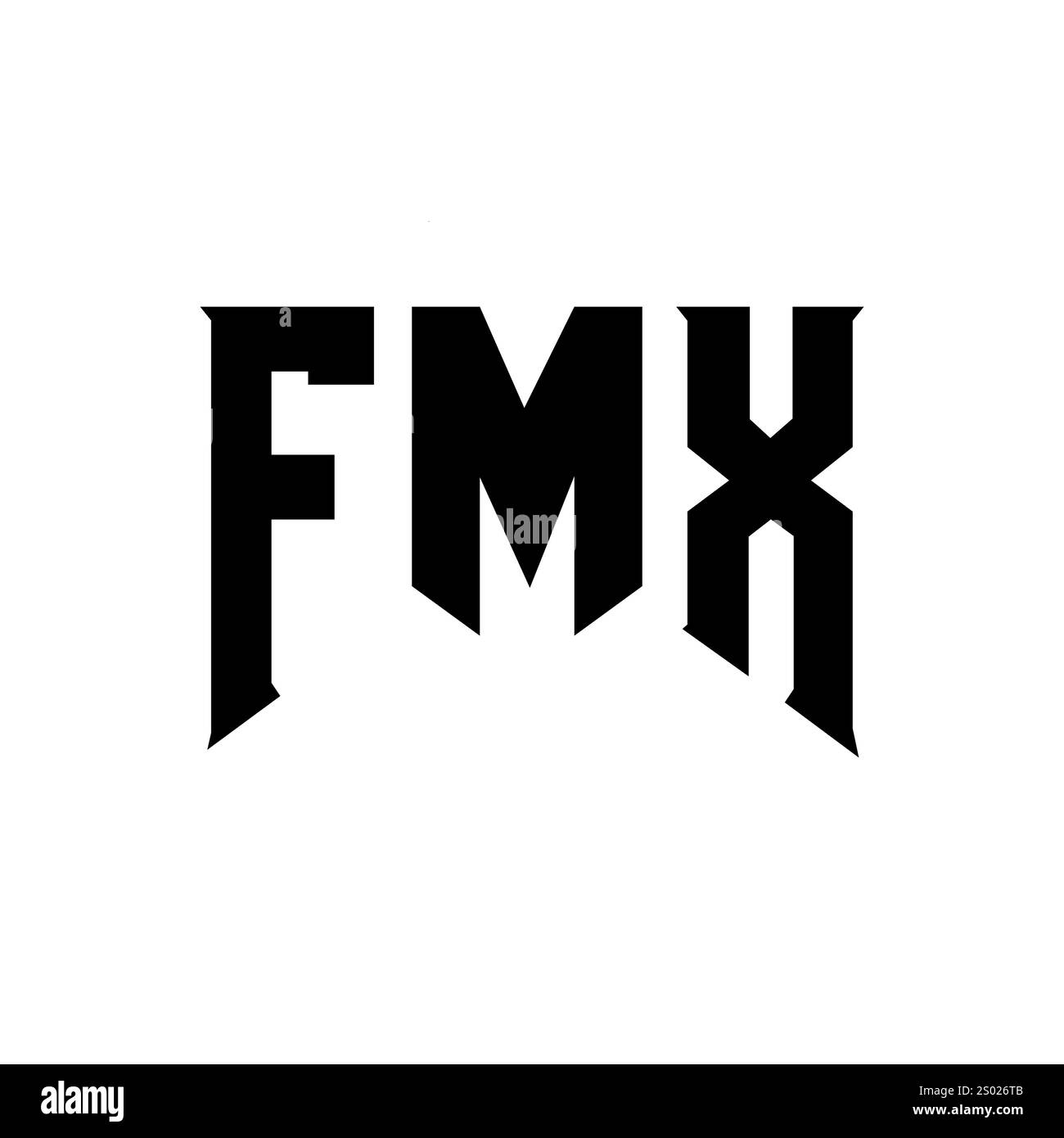 FMX letter logo design for technology company. FMX logo design black ...