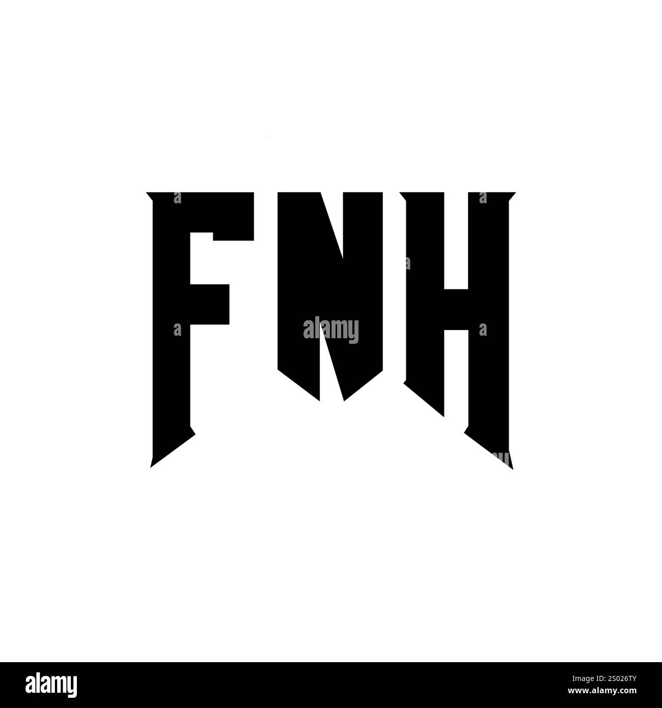 Fnh logo design hi-res stock photography and images - Alamy