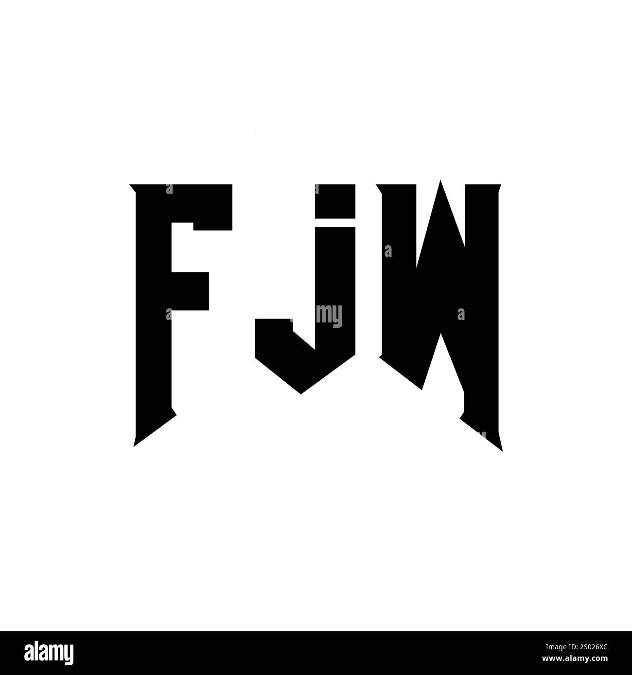 Fjw logo design hi-res stock photography and images - Alamy