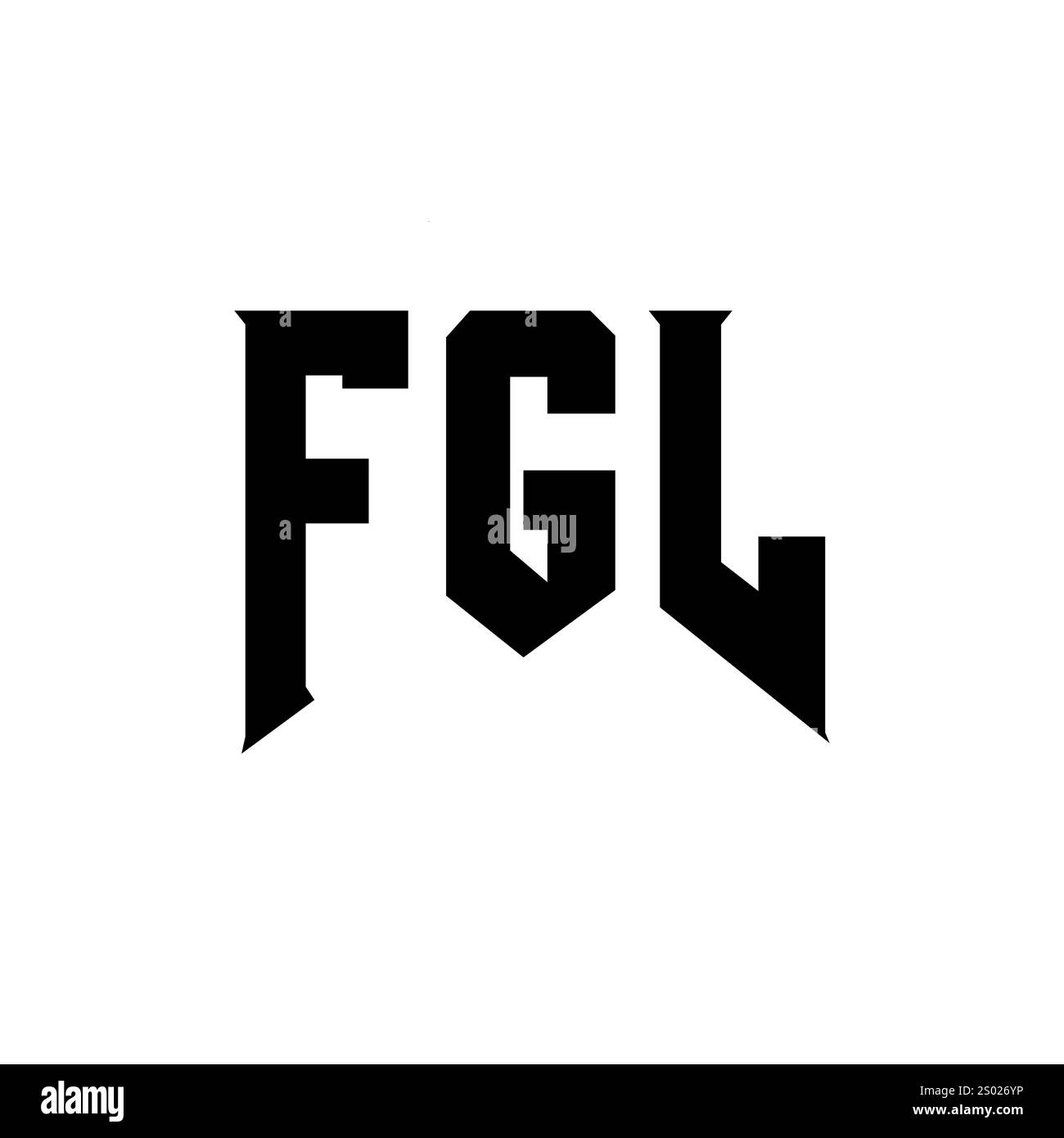 FGL letter logo design for technology company. FGL logo design black ...