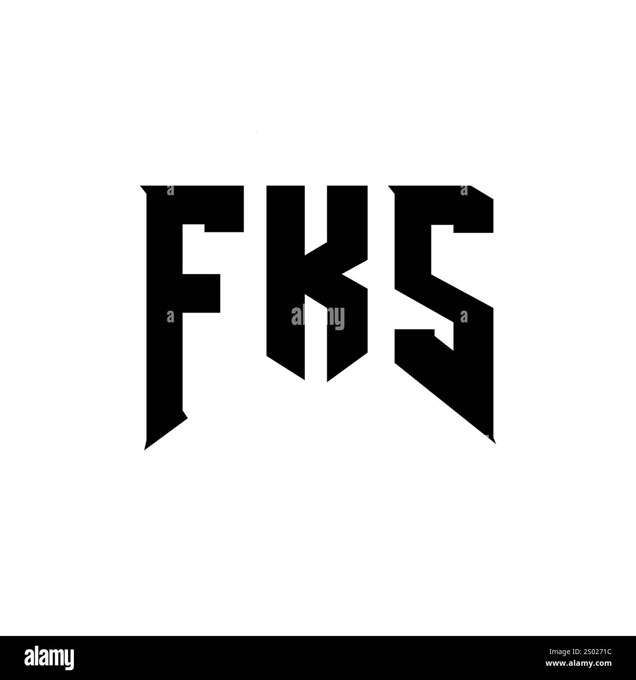 FKS letter logo design for technology company. FKS logo design black ...