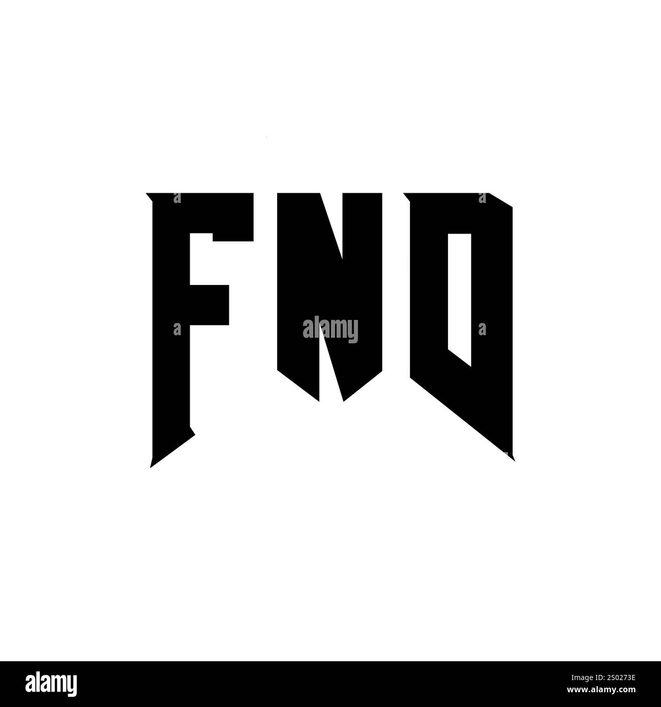 FND letter logo design for technology company. FND logo design black ...
