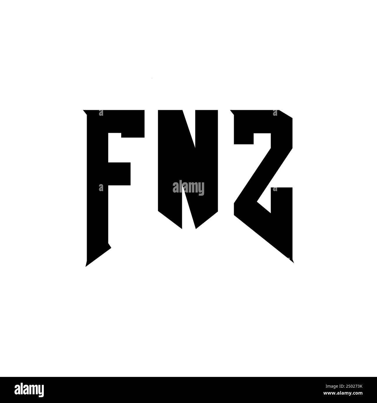 FNZ letter logo design for technology company. FNZ logo design black ...