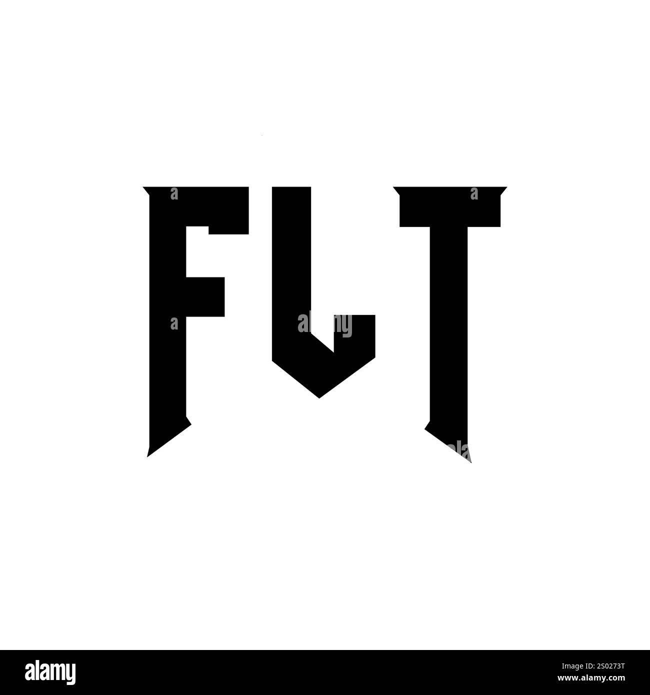 FLT letter logo design for technology company. FLT logo design black ...