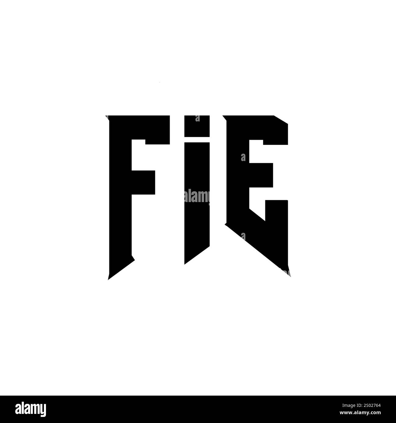 FIE letter logo design for technology company. FIE logo design black ...