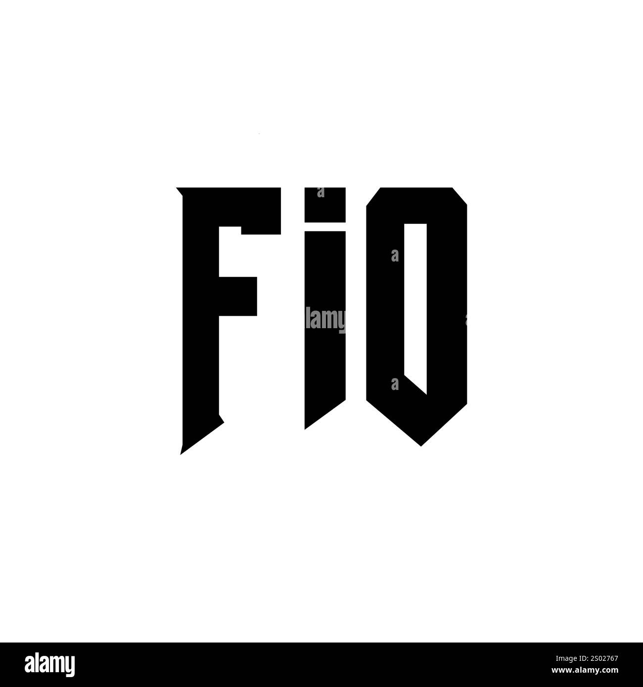 FIO letter logo design for technology company. FIO logo design black ...