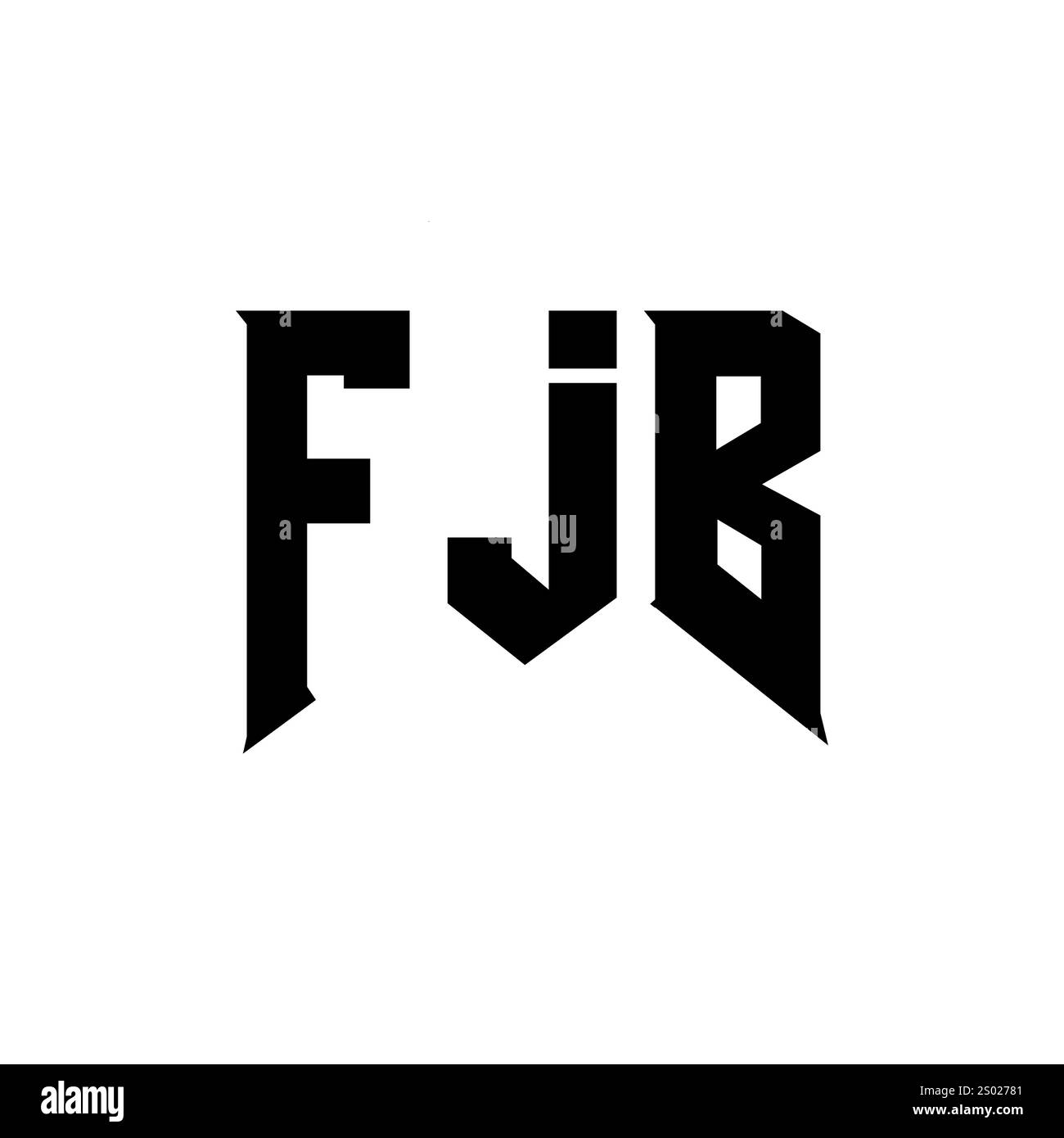 FJB letter logo design for technology company. FJB logo design black ...