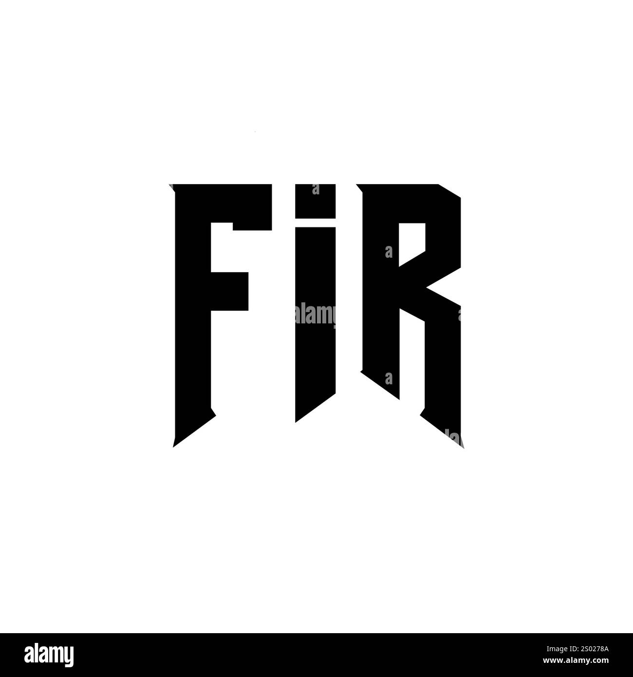FIR letter logo design for technology company. FIR logo design black ...