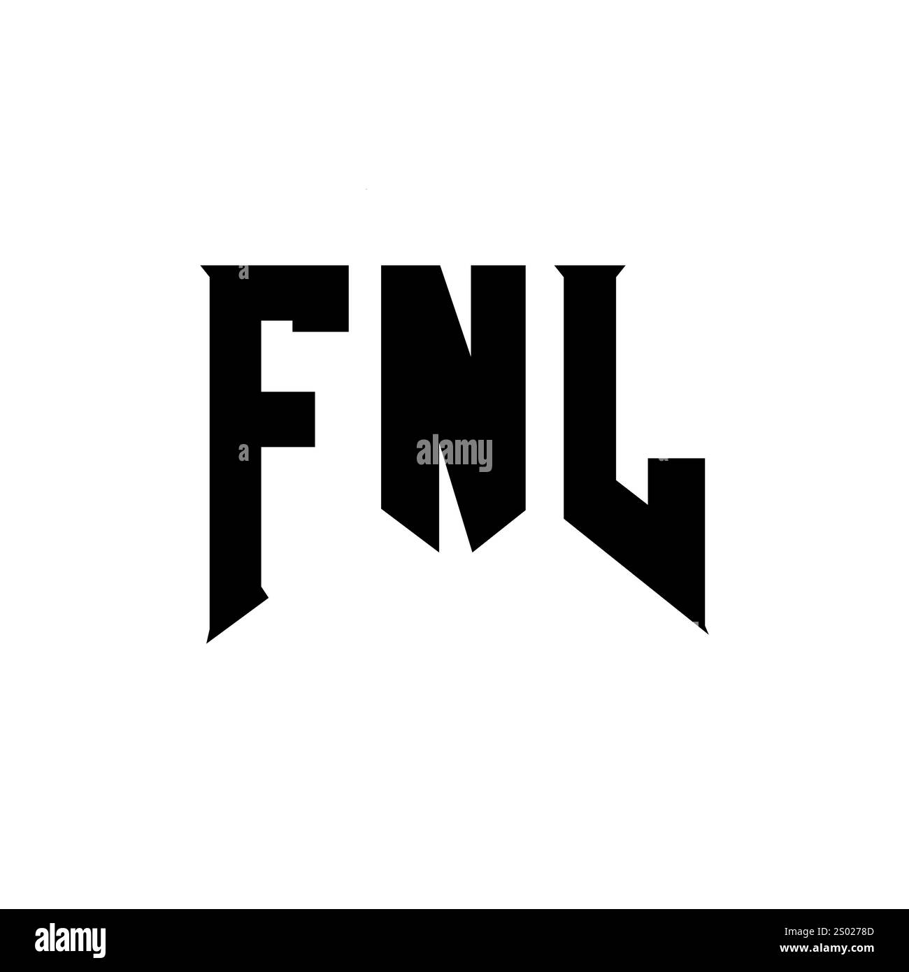 FNL letter logo design for technology company. FNL logo design black ...