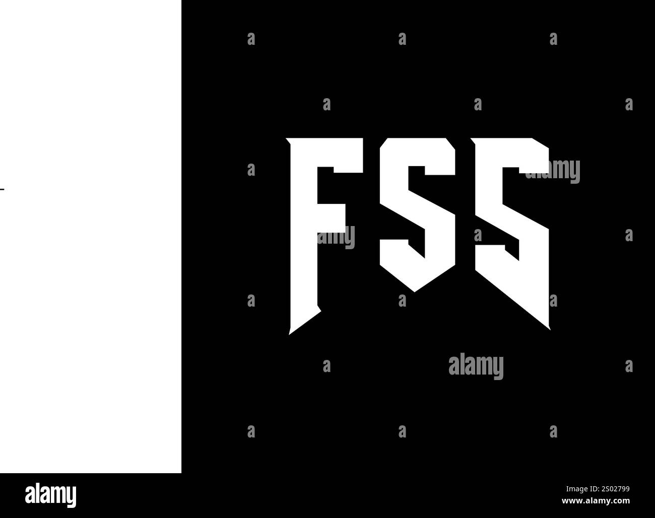 Fss Letter Logo Design For Technology Company Fss Logo Design Black And White Color Combination