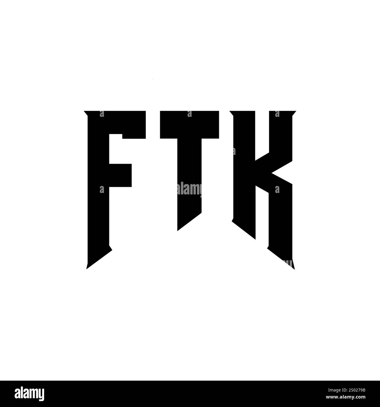 FTK letter logo design for technology company. FTK logo design black ...