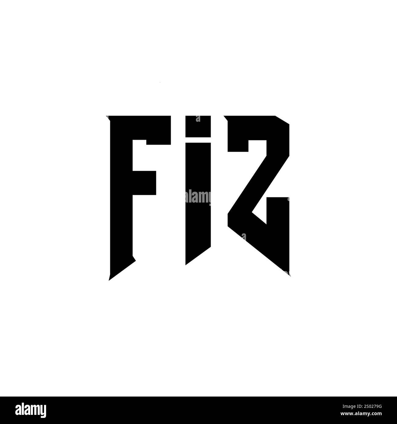 FIZ letter logo design for technology company. FIZ logo design black ...