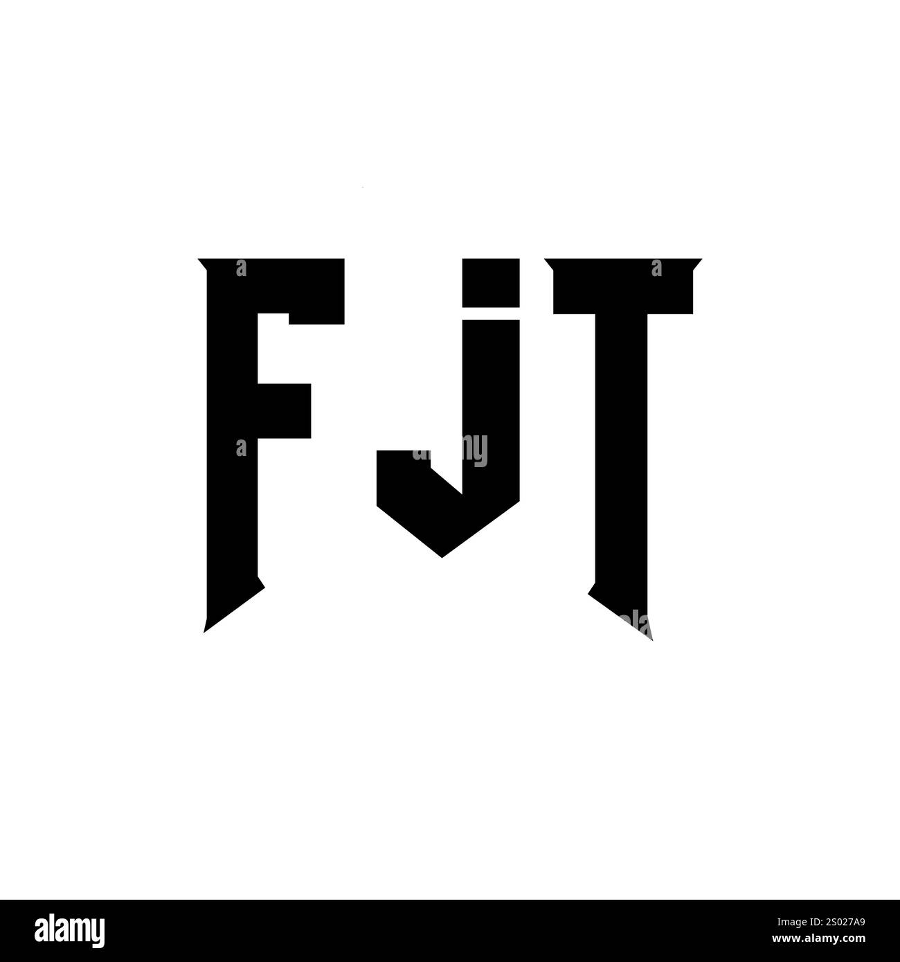 FJT letter logo design for technology company. FJT logo design black ...
