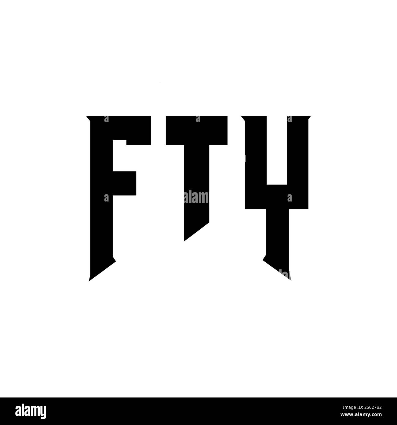 FTY letter logo design for technology company. FTY logo design black ...
