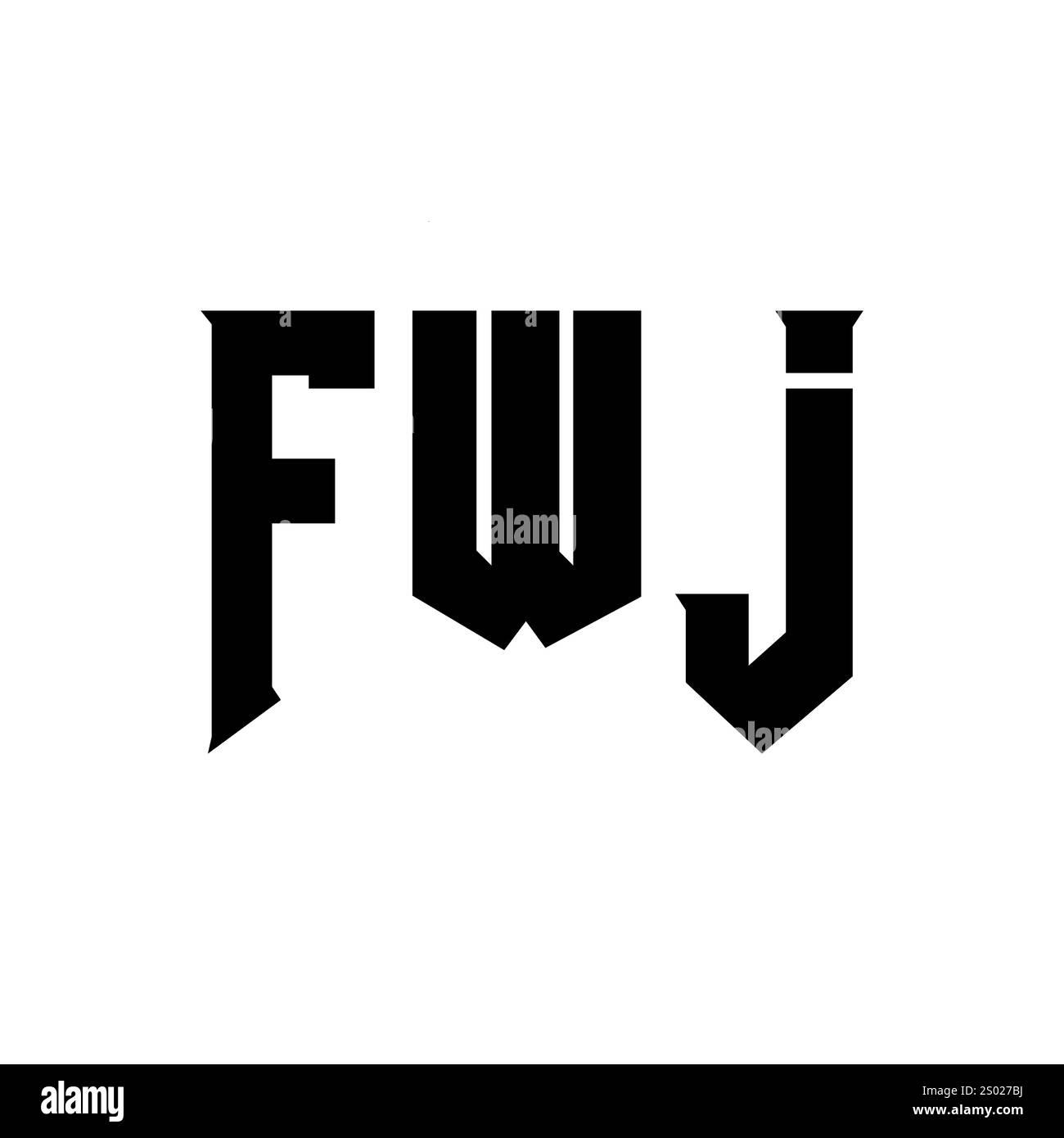 Fwj logo design hi-res stock photography and images - Alamy