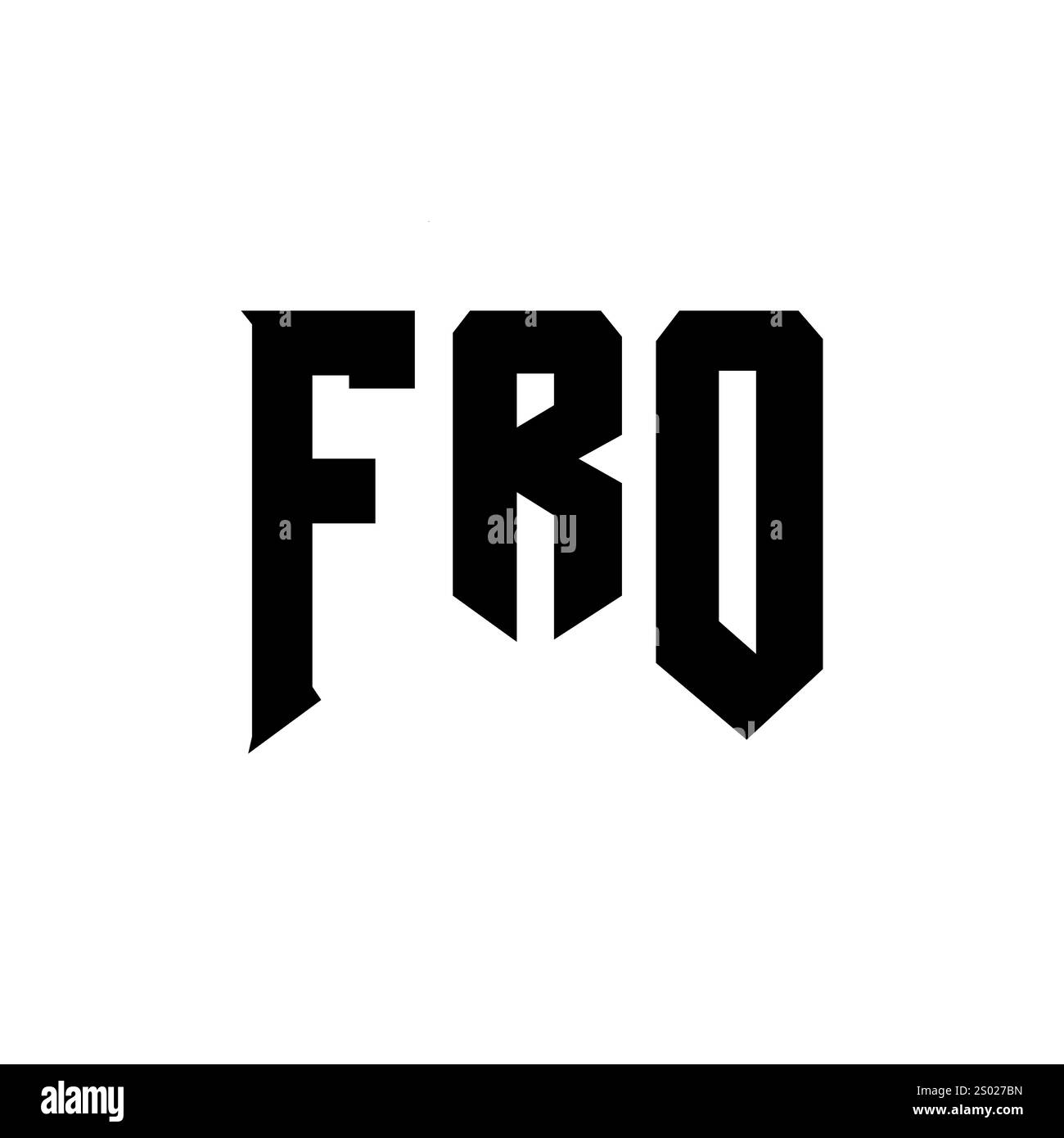 FRO letter logo design for technology company. FRO logo design black ...