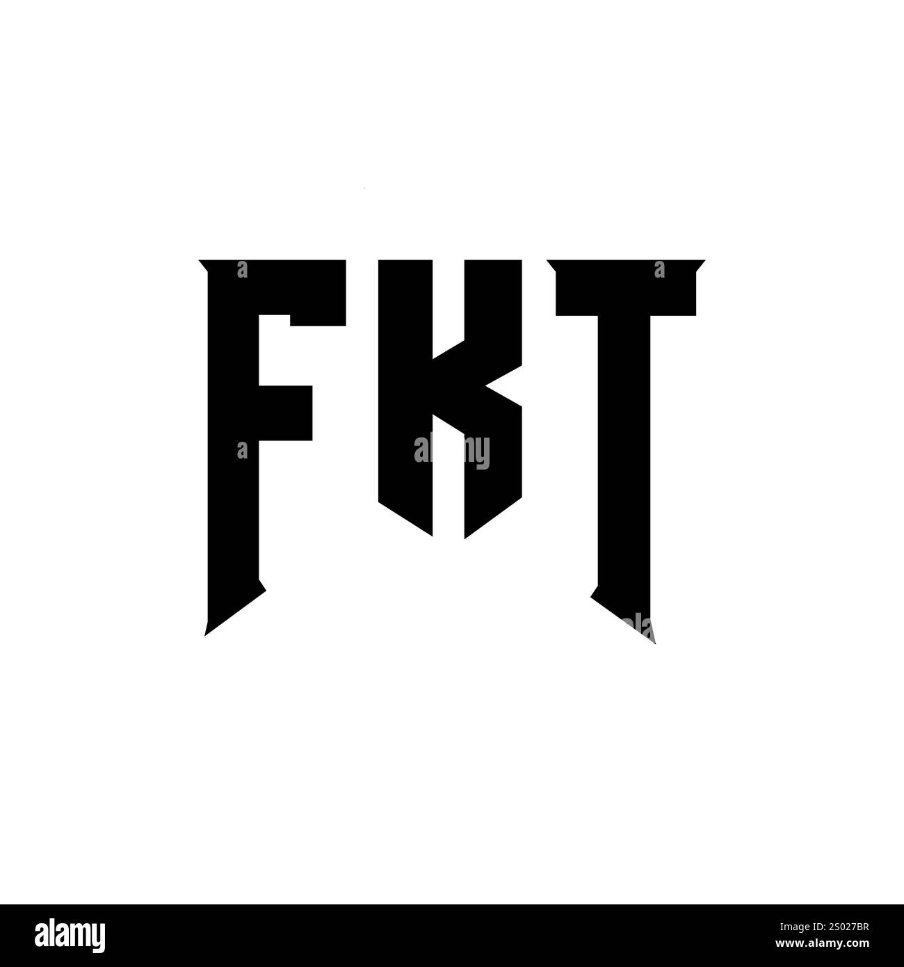 FKT letter logo design for technology company. FKT logo design black ...