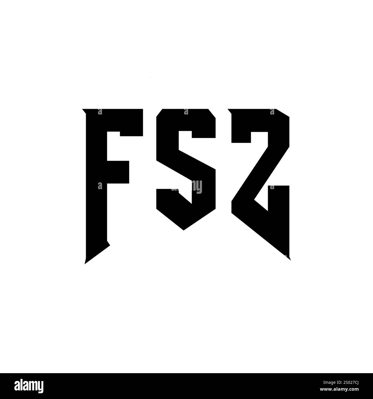 FSZ letter logo design for technology company. FSZ logo design black ...