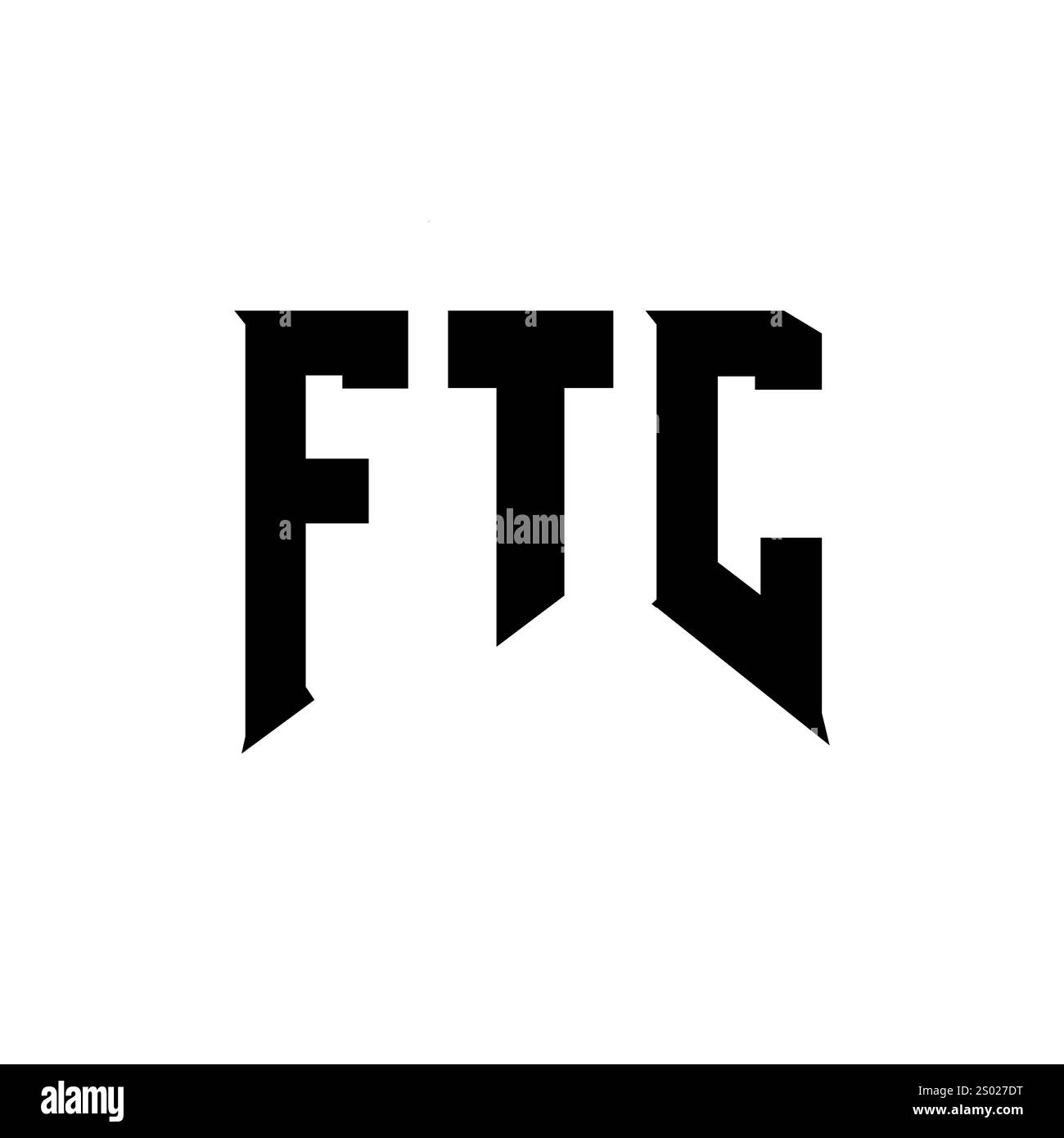 FTC letter logo design for technology company. FTC logo design black ...