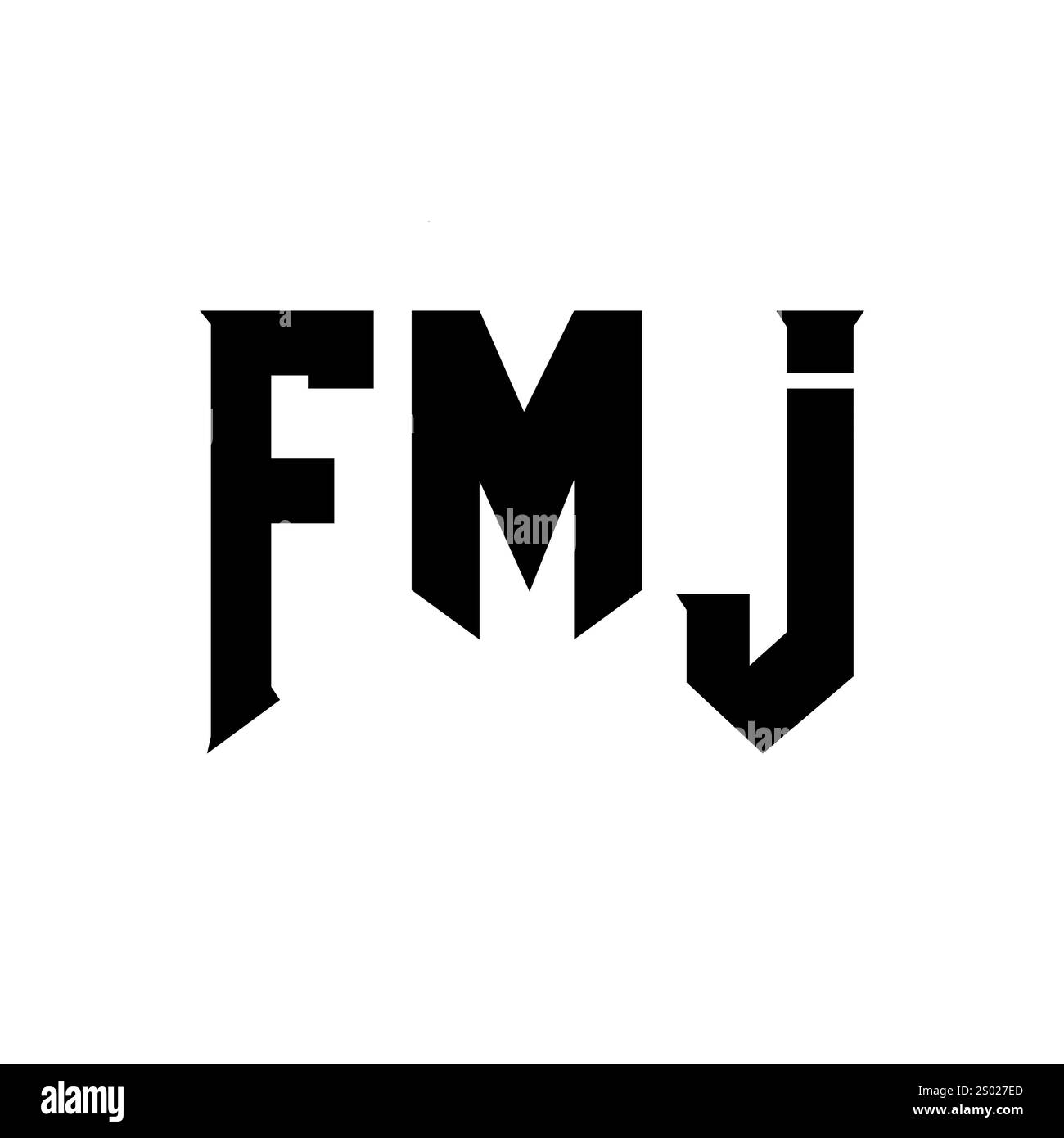 FMJ letter logo design for technology company. FMJ logo design black ...