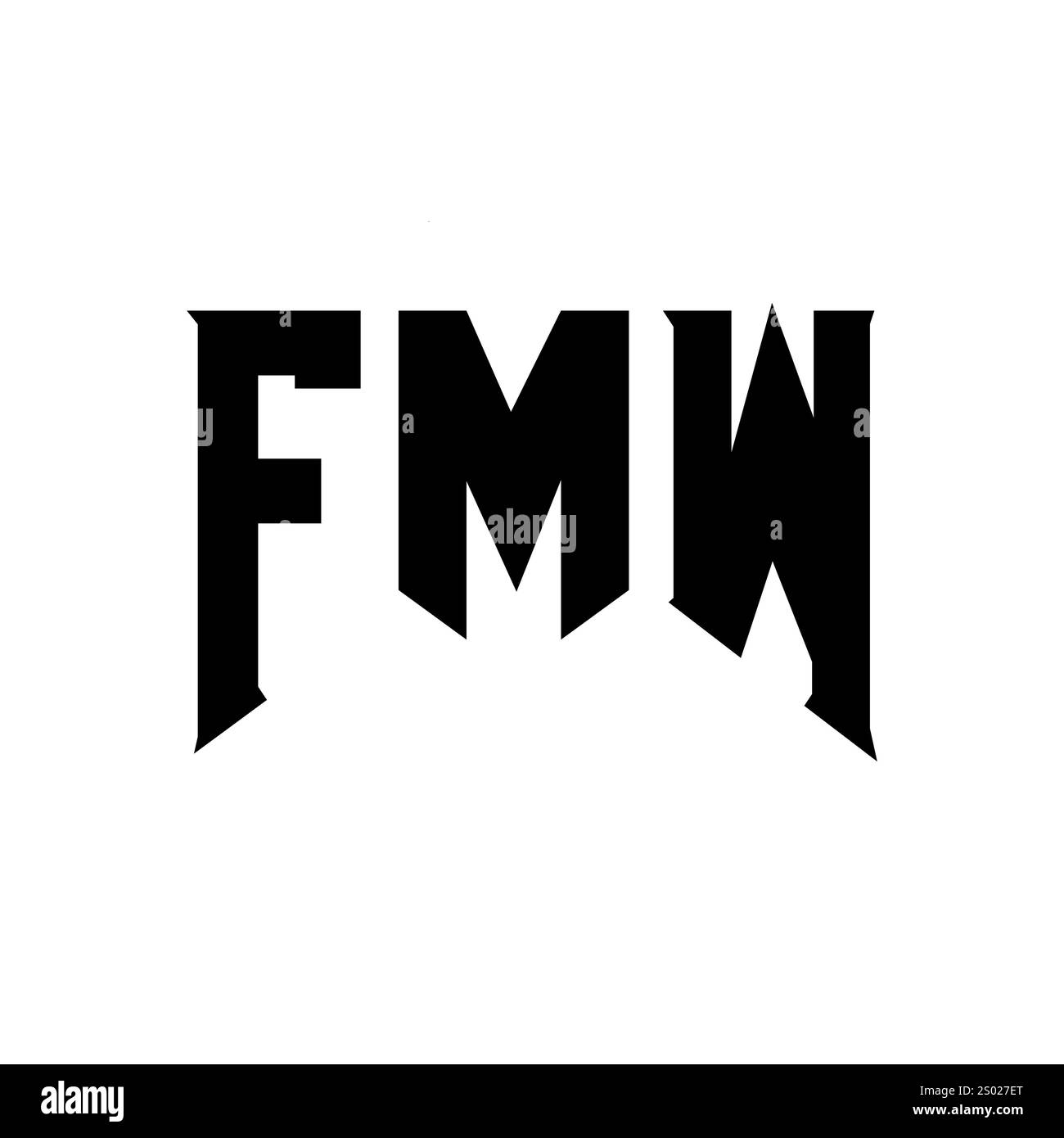 Fmw logo design Stock Vector Images - Alamy