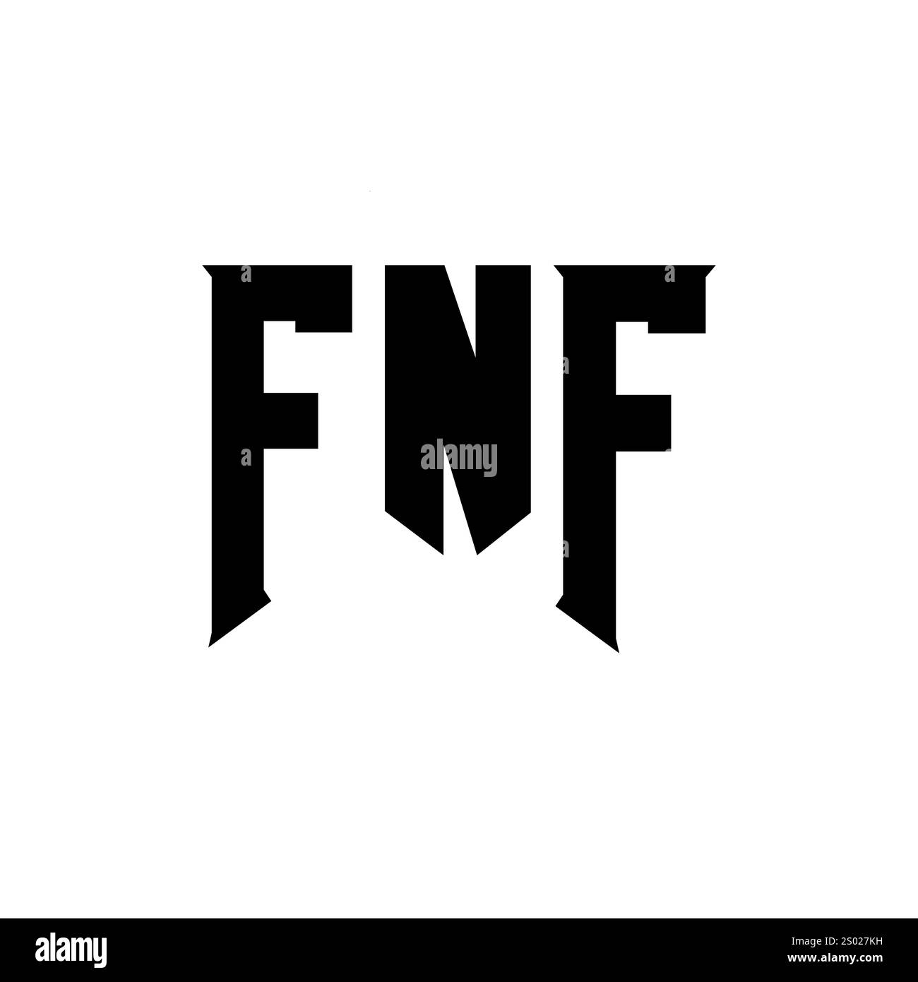 FNF letter logo design for technology company. FNF logo design black ...