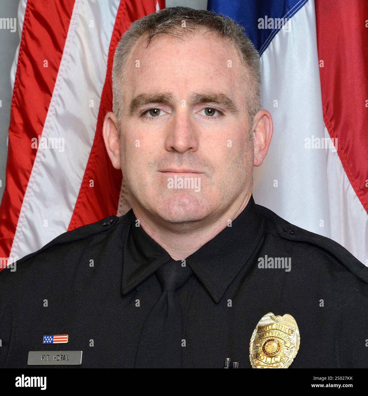 This photo provided by the City of Greensboro, N.C., shows police ...