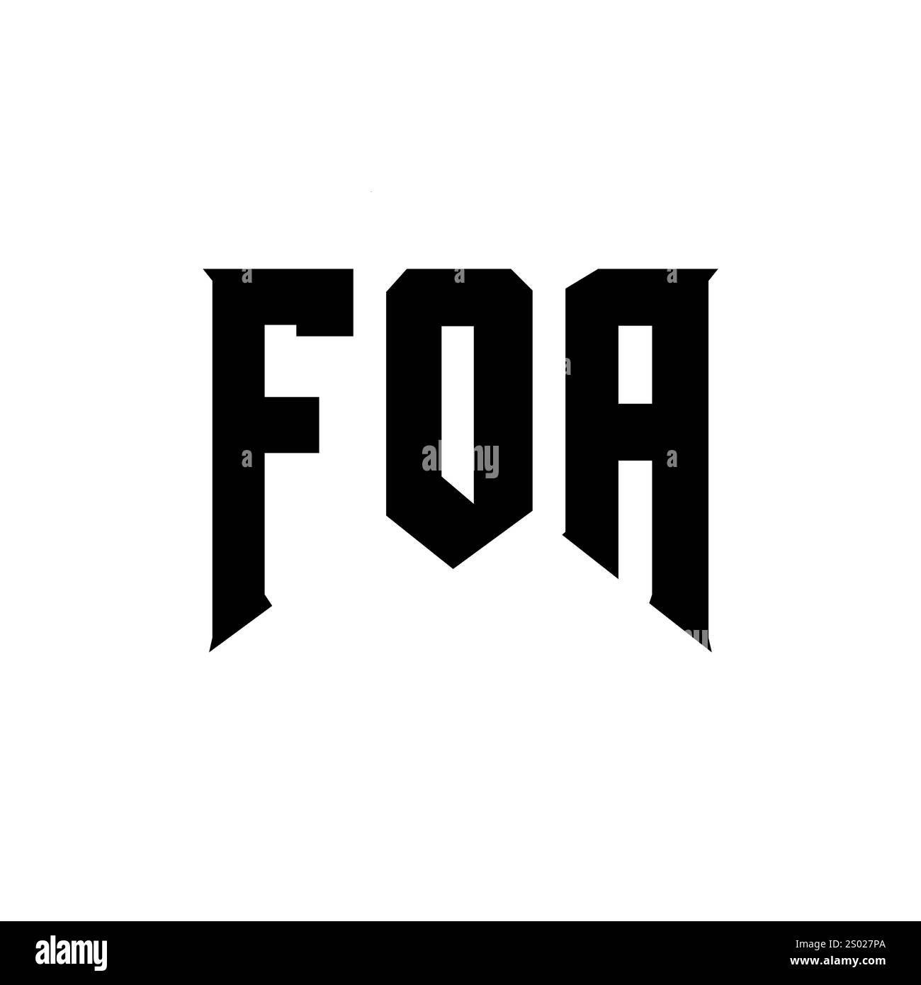 FOA letter logo design for technology company. FOA logo design black ...